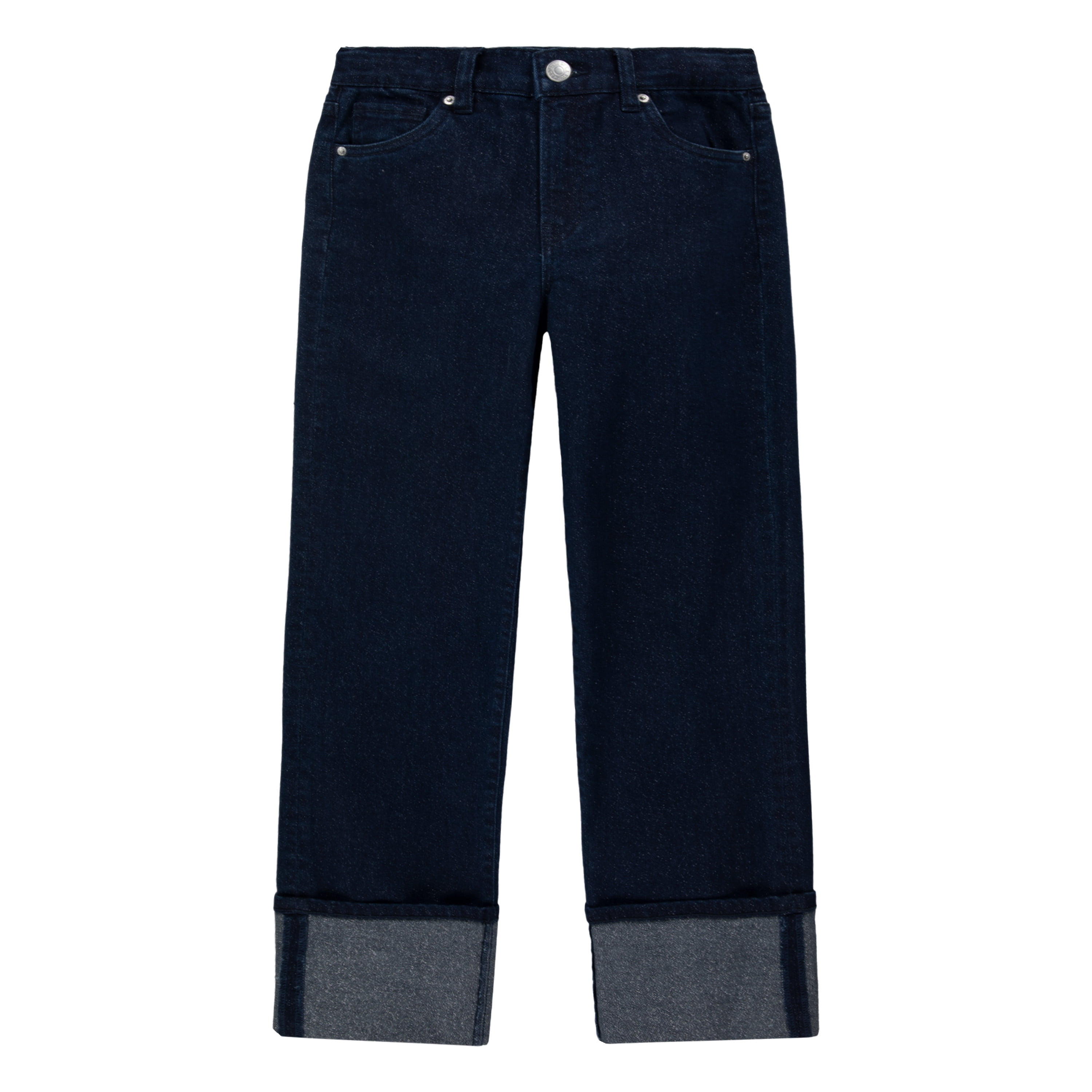 Levi's Girls’ Lurex Wide Leg Jeans with Cuffs, Sizes 5-18 - Walmart.com
