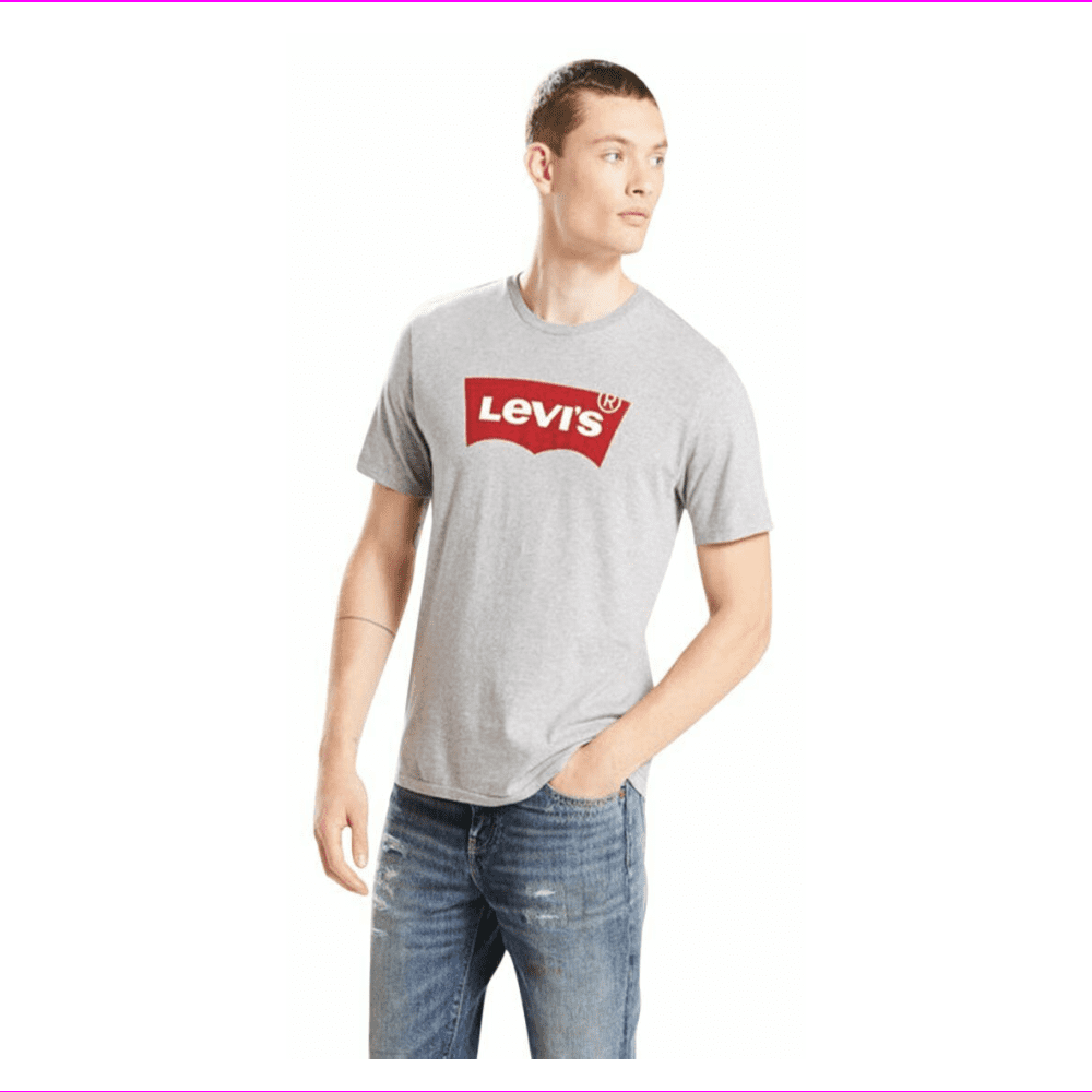 Levis Men's Batwing Logo T-Shirt, Gray Vilt Rewash, L - Walmart.com