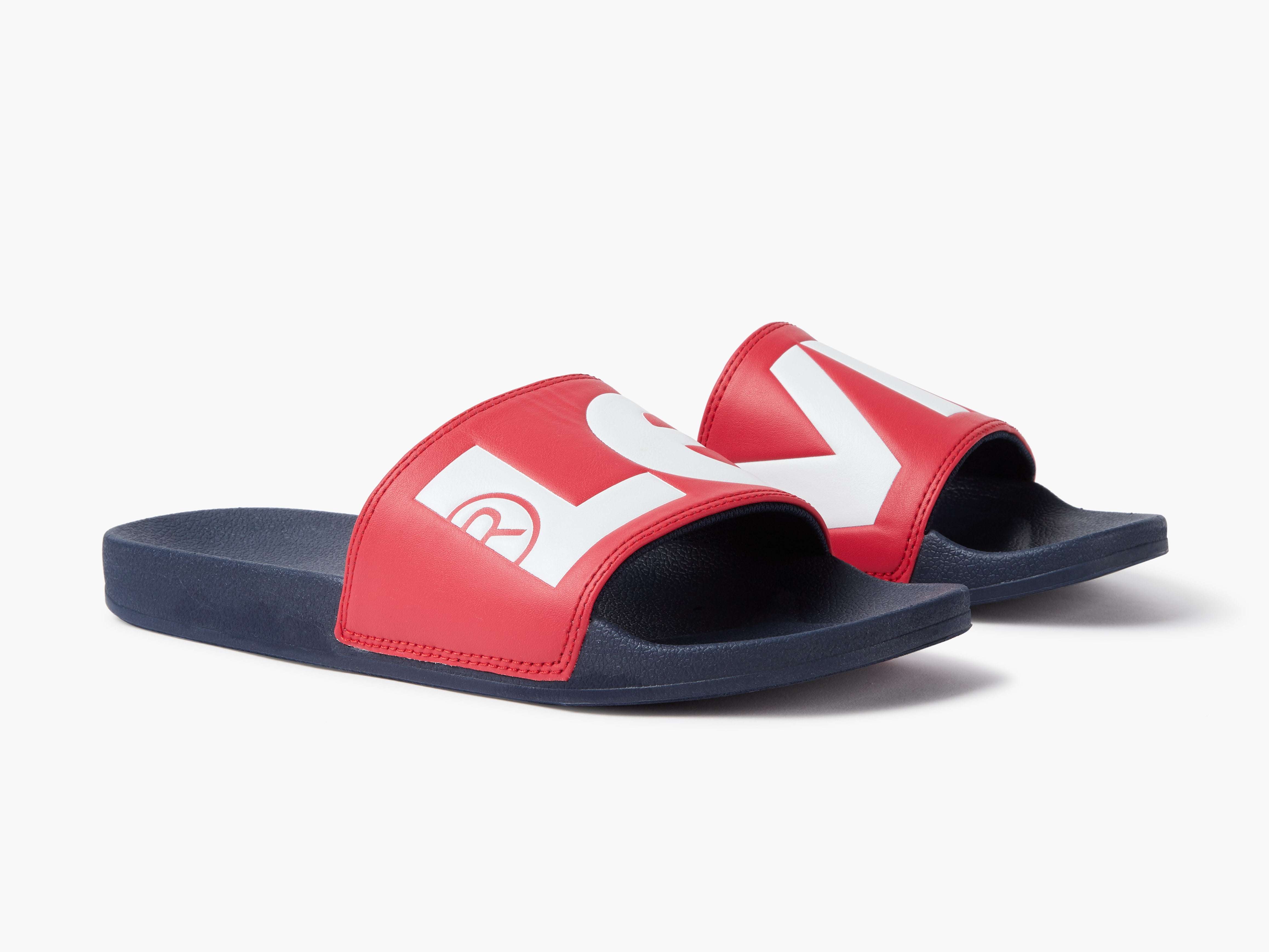 Levis Mens Sliders ~ June L Regular Red - Walmart.com