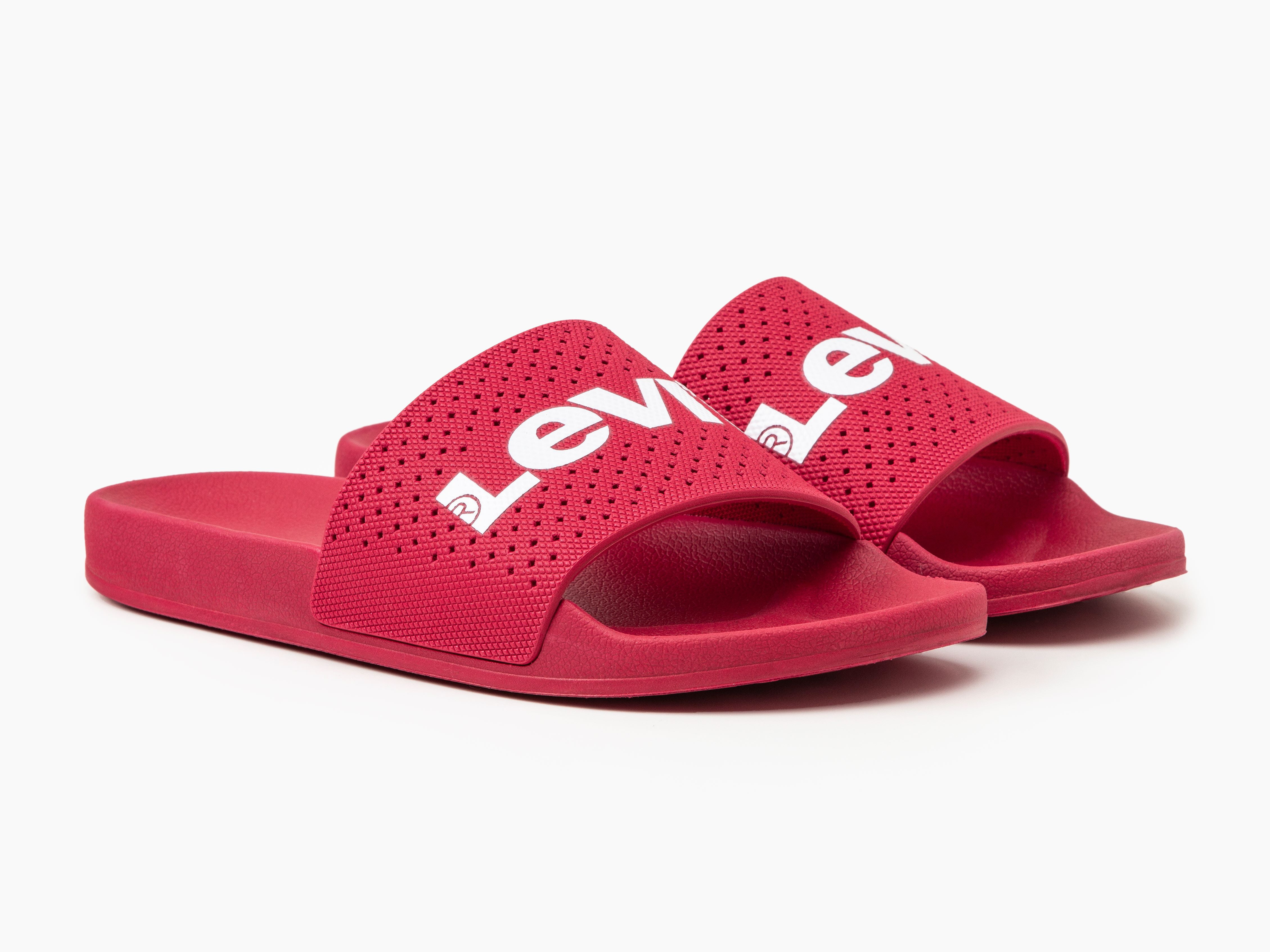 Levis Mens Sliders ~ June Performance Red - Walmart.com