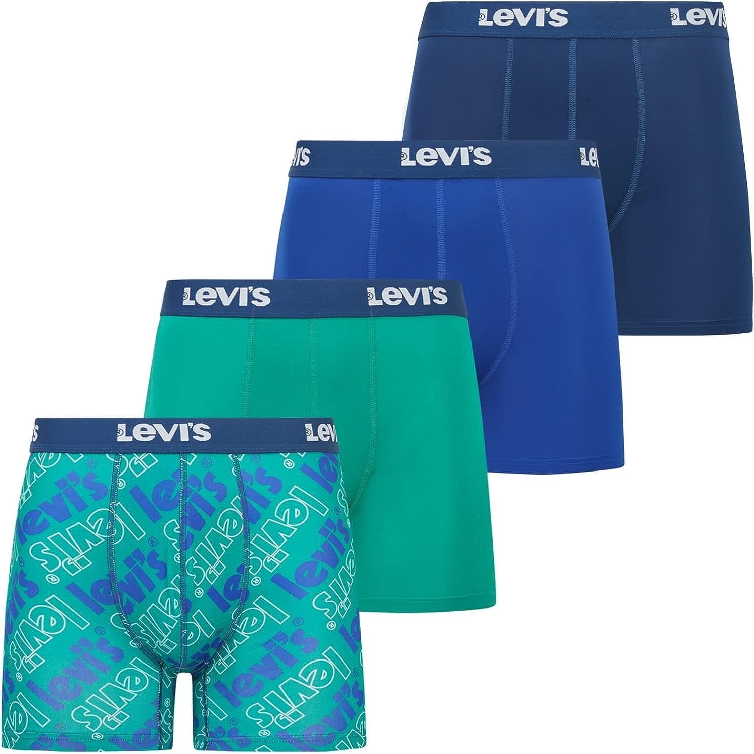 Levi's Mens Underwear Microfiber Boxer Brief for Men Ultra Soft 4 Pack ...