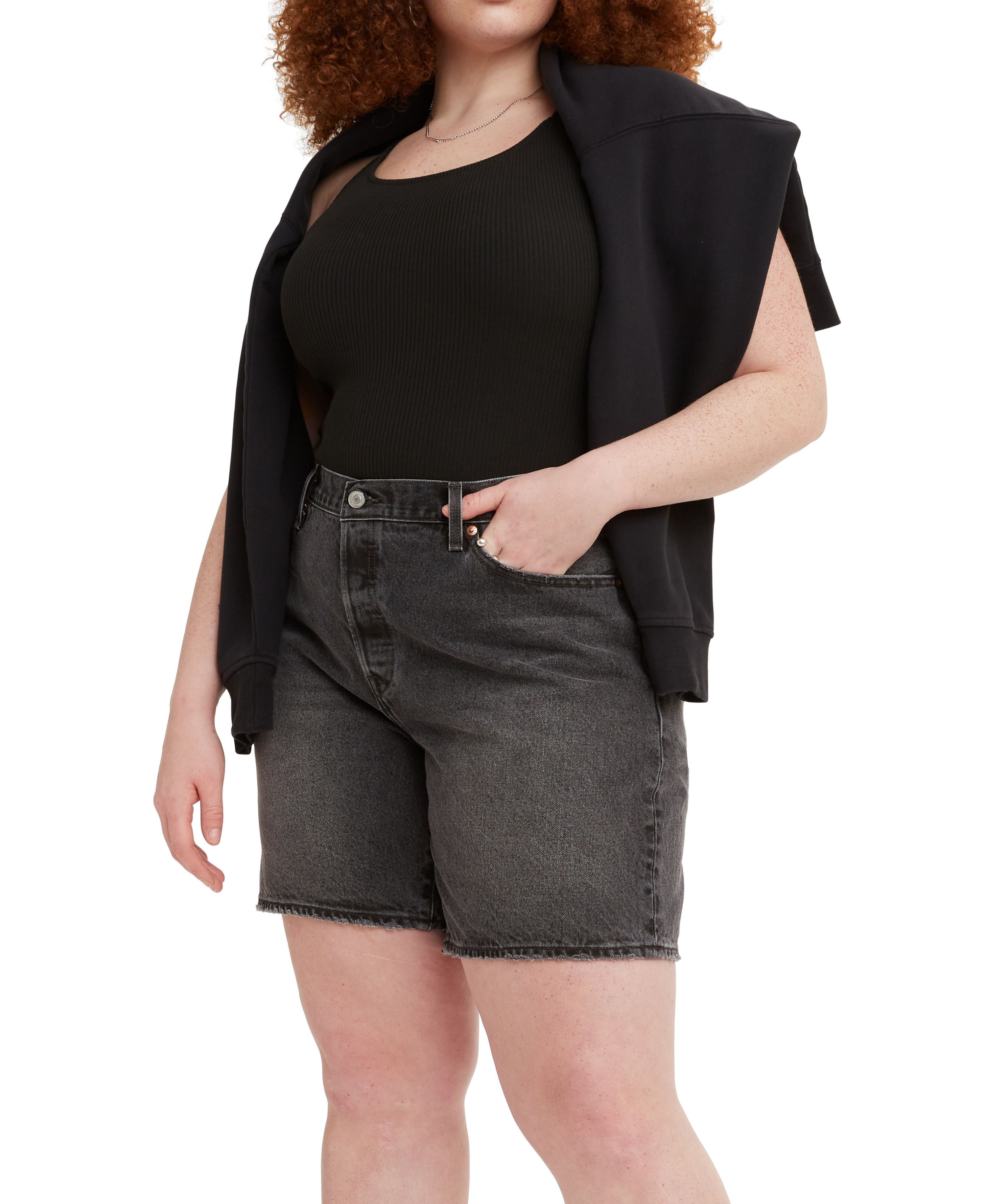 Levis Plus Size 501 90s Denim Shorts Black 20W - Walmart.com