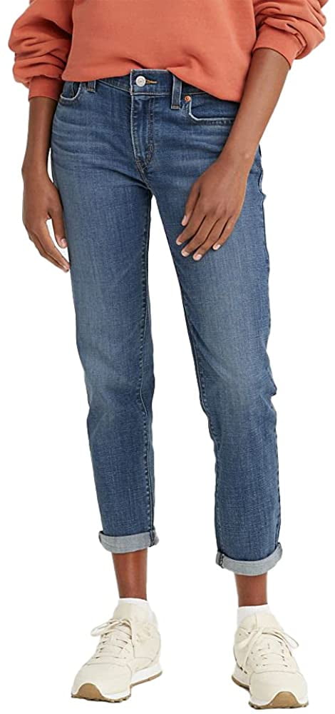 Levis Womens New Boyfriend Jeans Standard 32 Lapis Gem Waterless ...