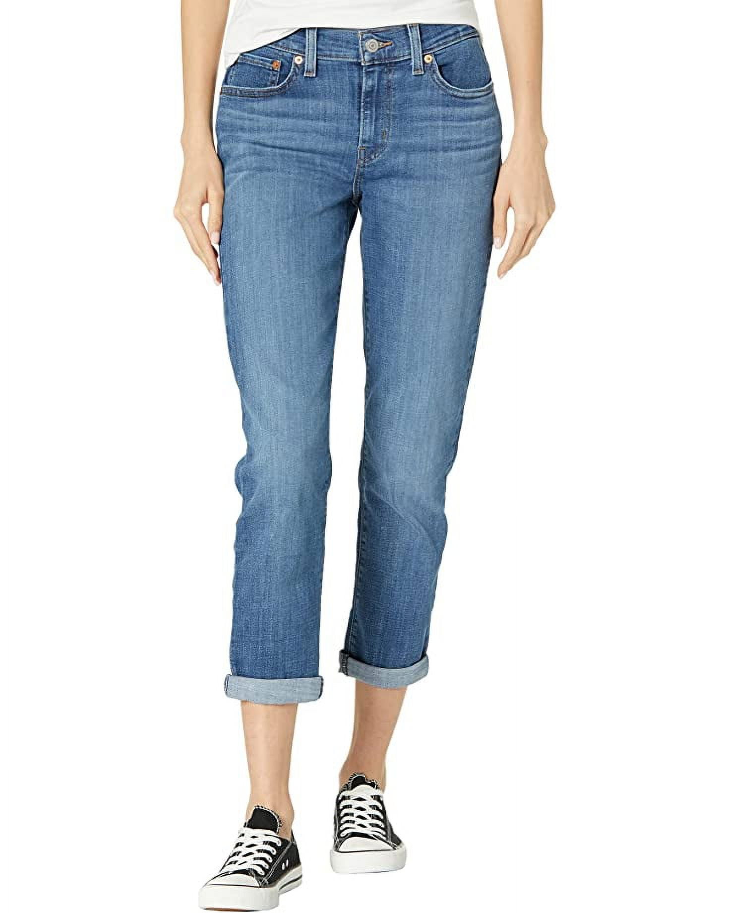 Levis Womens New Boyfriend Jeans Standard 32 Lapis Gem Waterless ...