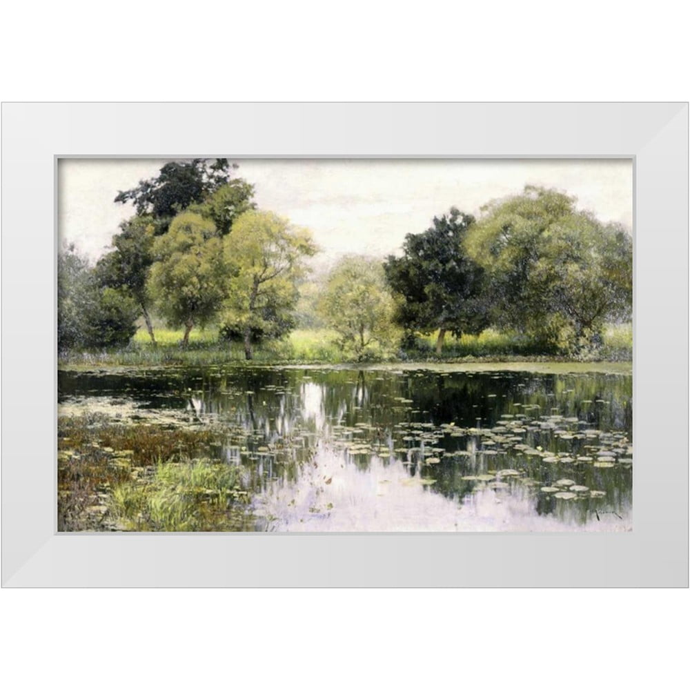 Levitan, Isaak 32x22 White Modern Wood Framed Museum Art Print Titled ...