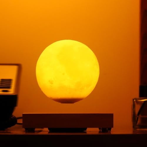 Levitating Moon Lamp, Floating Luna Night Light, 3D Moon Light Desk ...