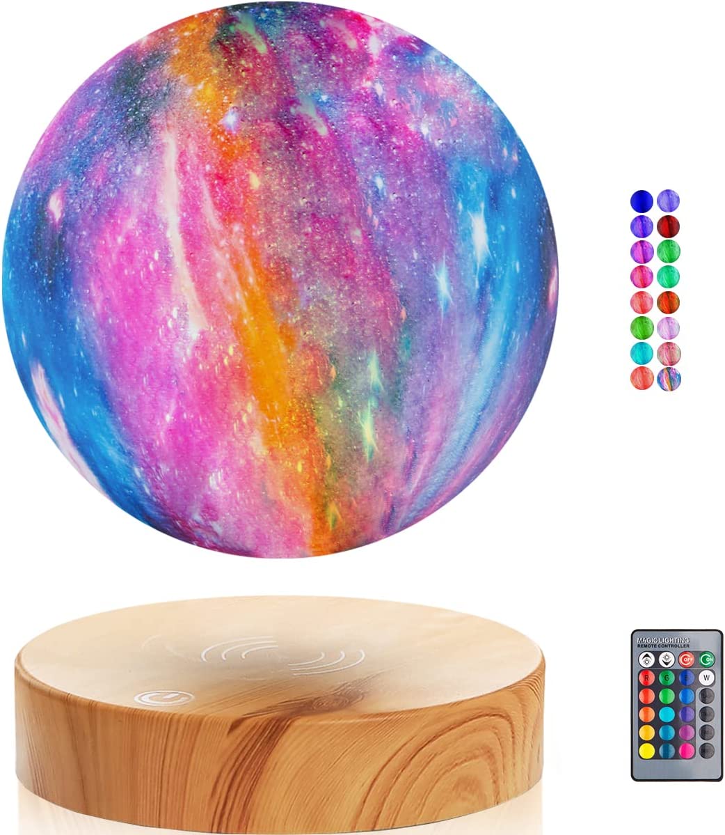 Levitating Moon Lamp,Floating and Spinning in Air Freely with 3D ...