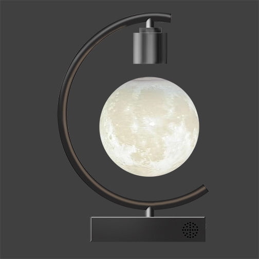 Levitating Moon Lamp with Speaker, 3D Magnetic Floating Night Light, 3 ...