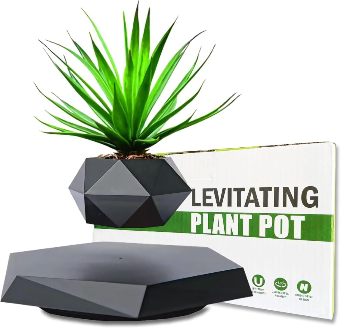 Levitating Plant Pot, Floating Plant Pot for Air Bonsai Planter ...