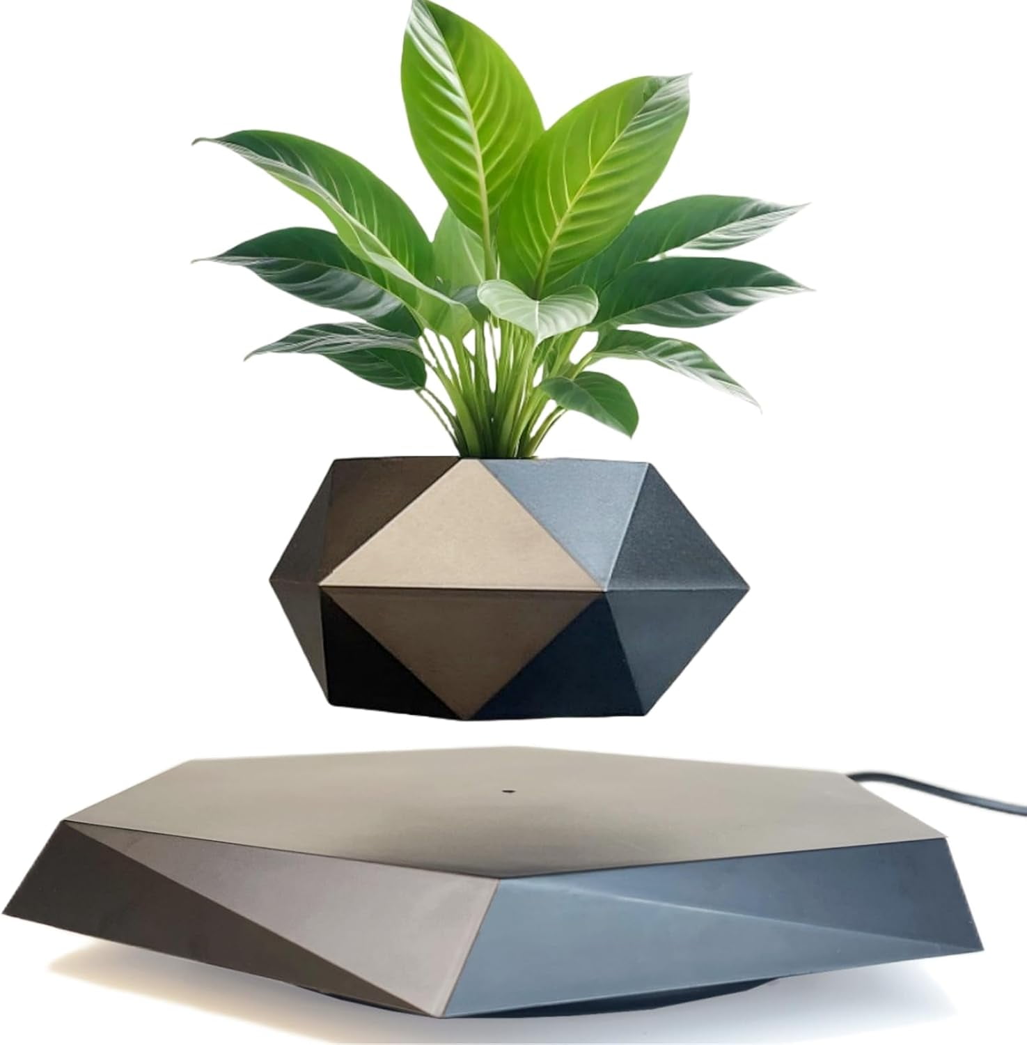 Levitating Plant Pot, Floating Plant Pot Small Floating Flower Pot, 360 ...