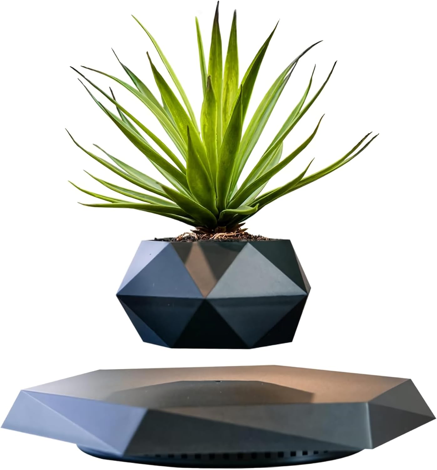 Levitating Plant Pot, Magnetic Levitation Flower Pot Rotating Planters ...