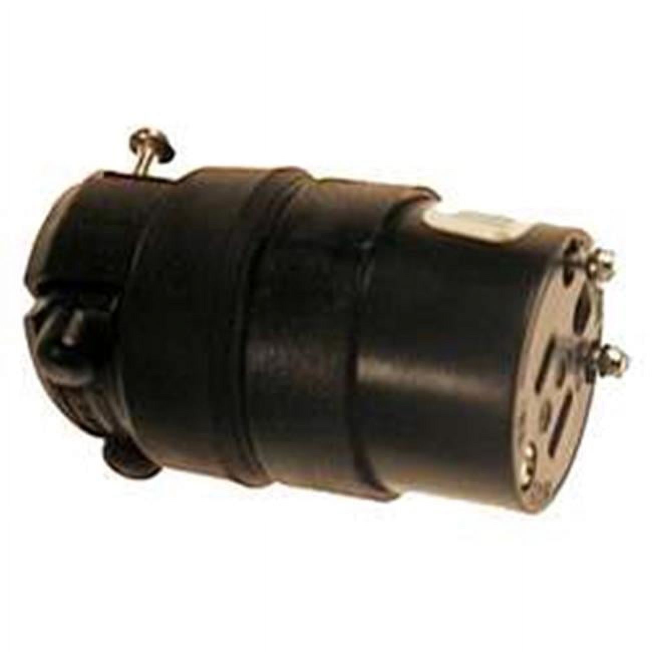 Leviton 000-515CR-000 3 Wire Rubber Grounding Connector, 15Amp, Black ...