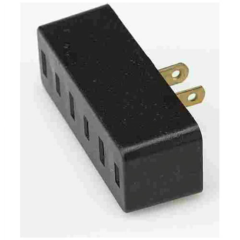 Leviton 000-63 Polarized Triple Tap Adapter Brown 15Amp - Walmart.com