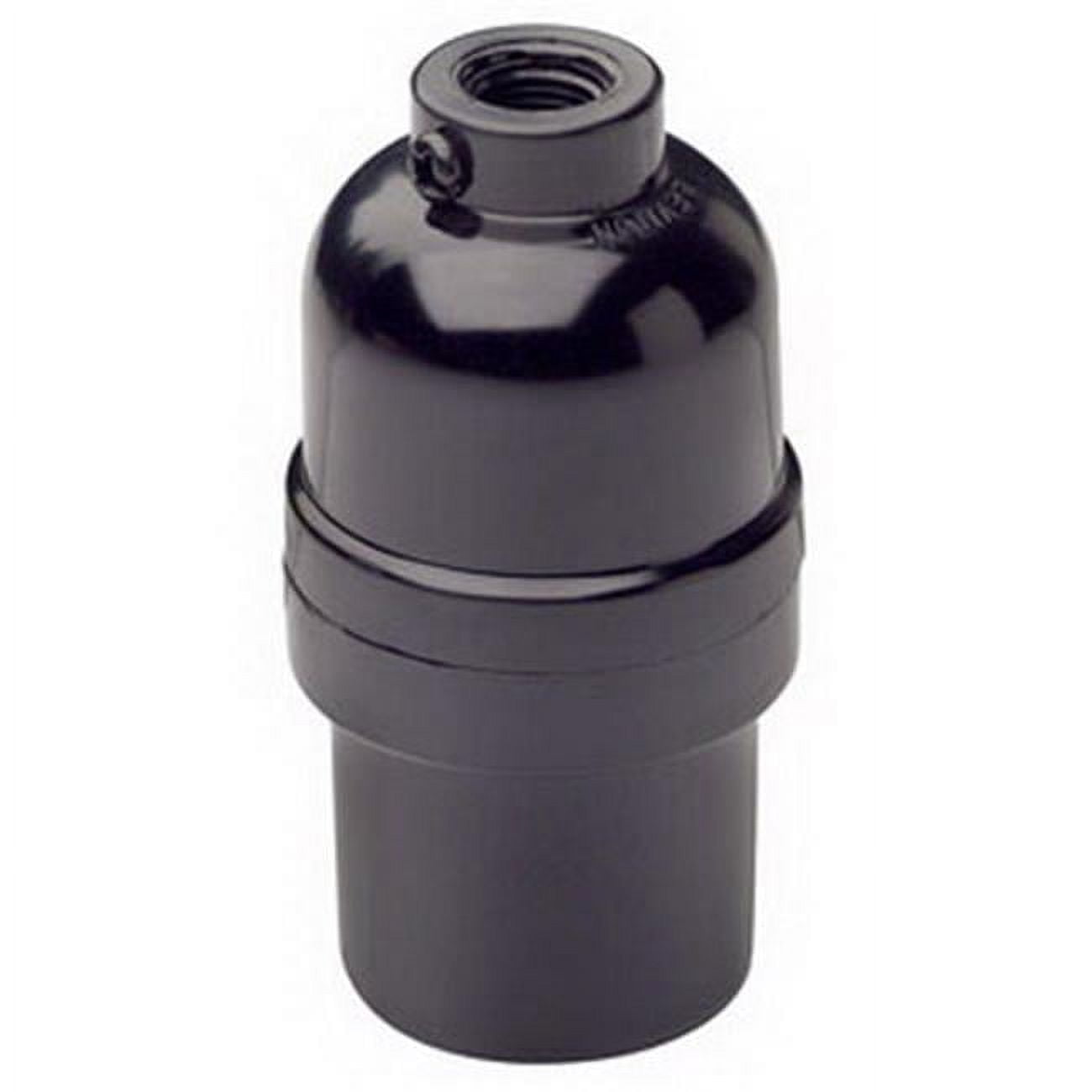 Leviton 0001-95080-000 Phenolic Shellandescent Lampholder, Black ...