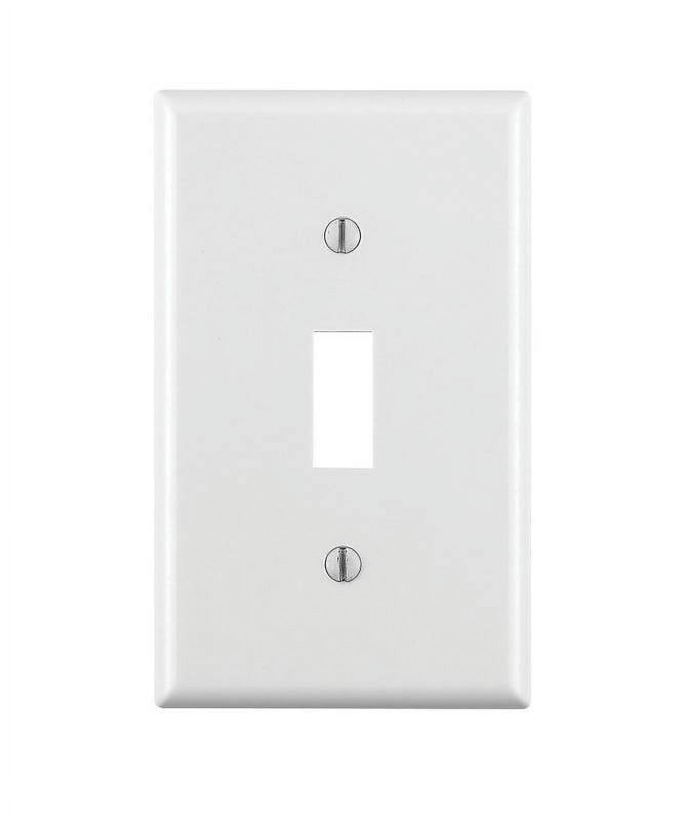 Leviton 001-88001-WHT Smooth Plastic Wallplate - Walmart.com