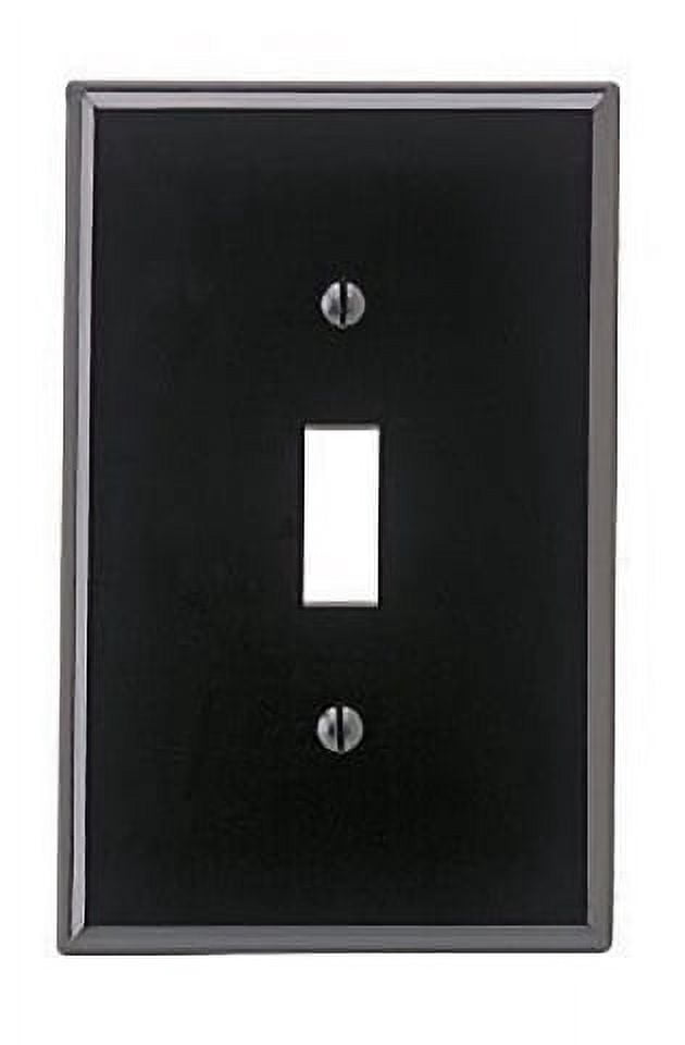 Leviton Midway Black 1 gang Nylon Toggle Wall Plate 1 pc - Walmart.com