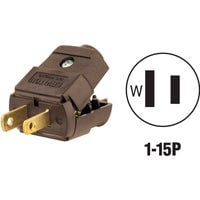 Leviton 035-00101-2bp 15a 125v Brown Replacement Plug - Walmart.com