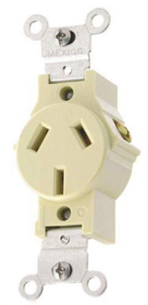 Leviton 05032-0IS Single Commercial Receptacle Flush, 20Amp, Each ...