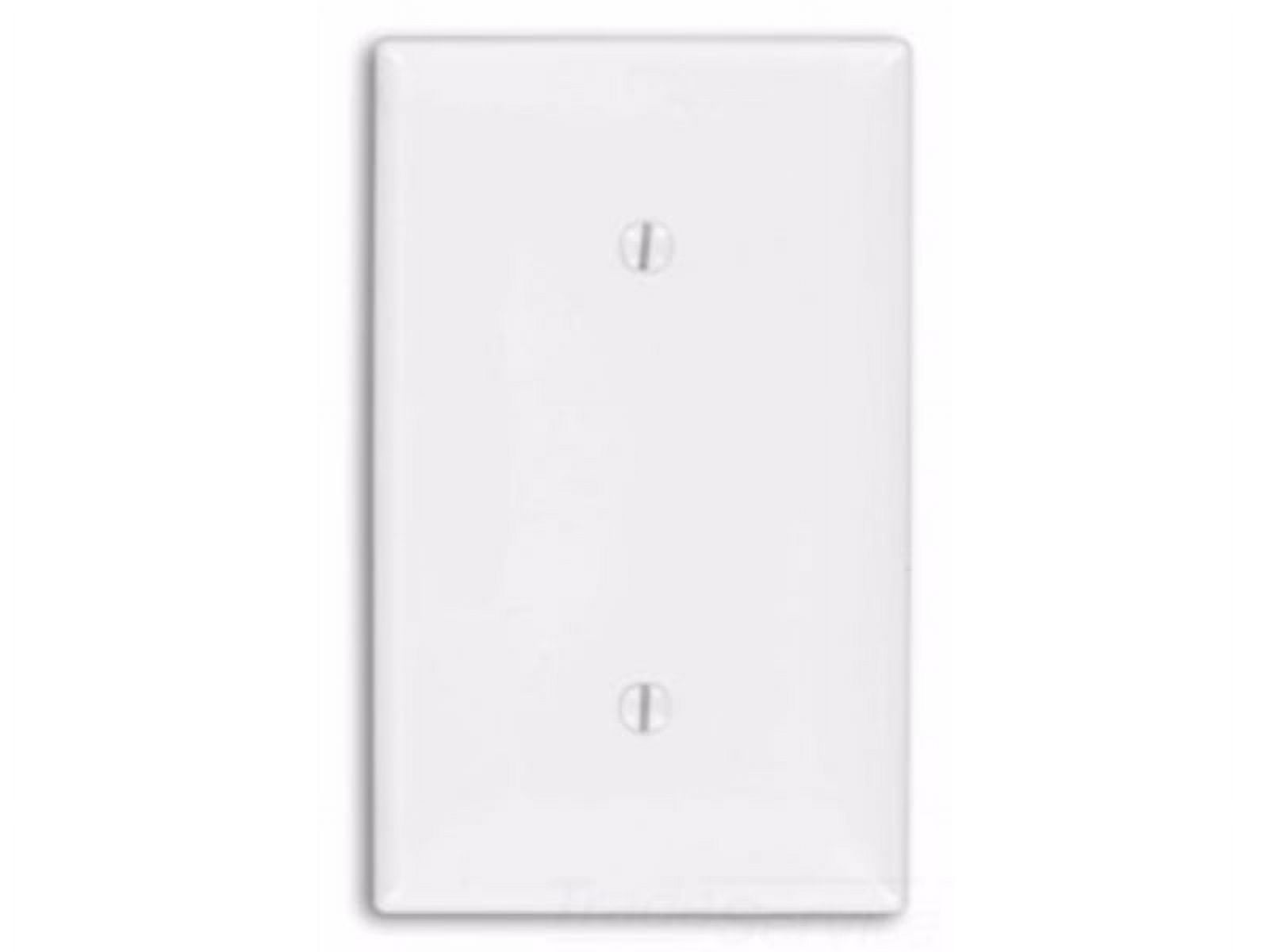 Leviton 1-Gang Blank Wallplate, Standard Size, Thermoplastic Nylon ...