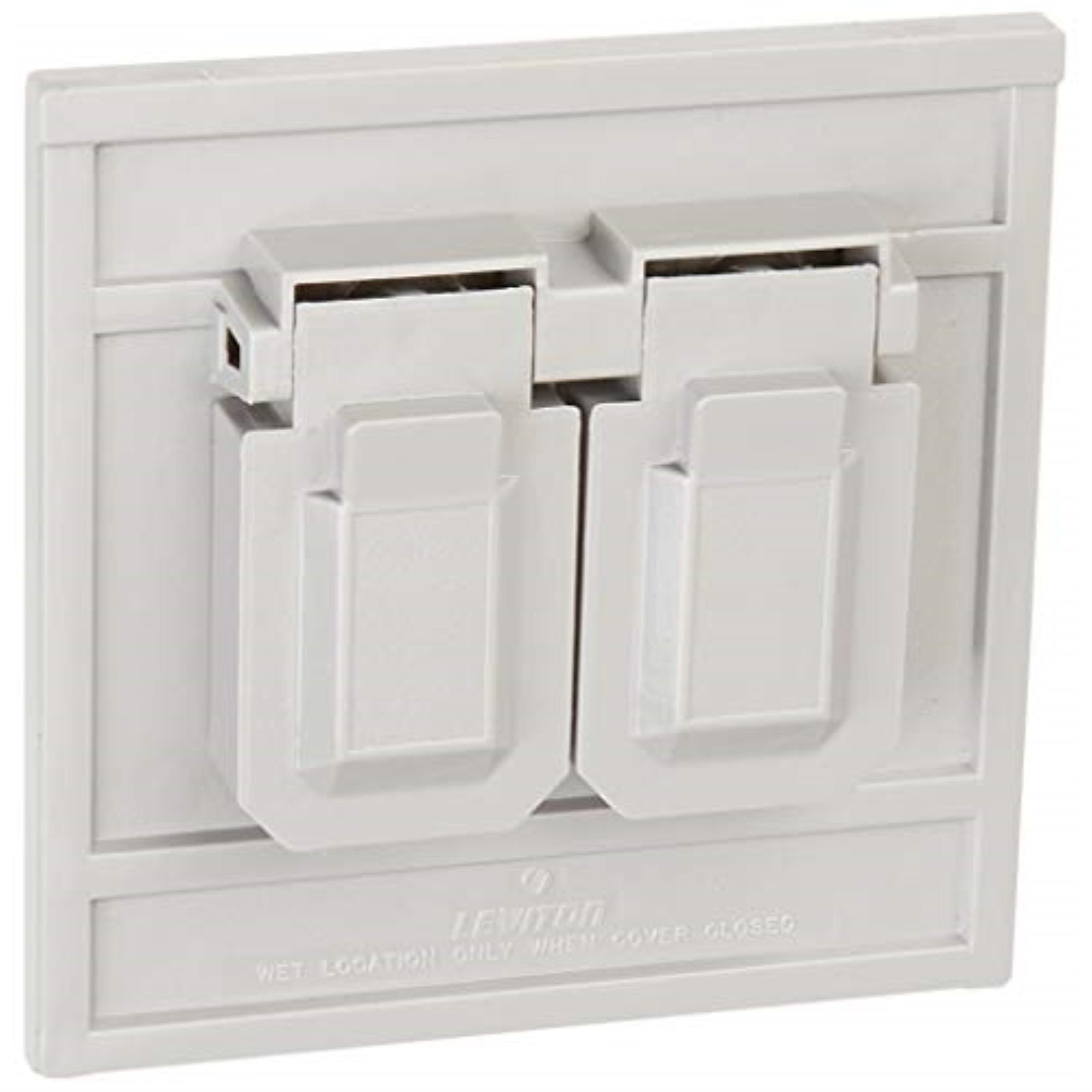Leviton 1-Gang Duplex Device Receptacle Wallplate, Gray - Walmart.com