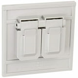 Leviton 1-Gang Duplex Device Receptacle Wallplate, Gray - Walmart.com