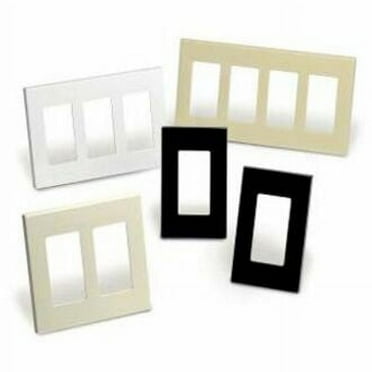 Leviton 80703-GY Gray Nylon Single Gang Duplex Receptacle Wall Plate ...