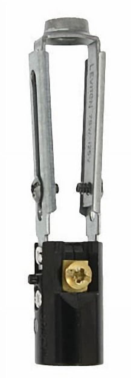 Leviton 10026 Phenolic Candelabra Lamp Holder, E12 Base, 2-Leg ...