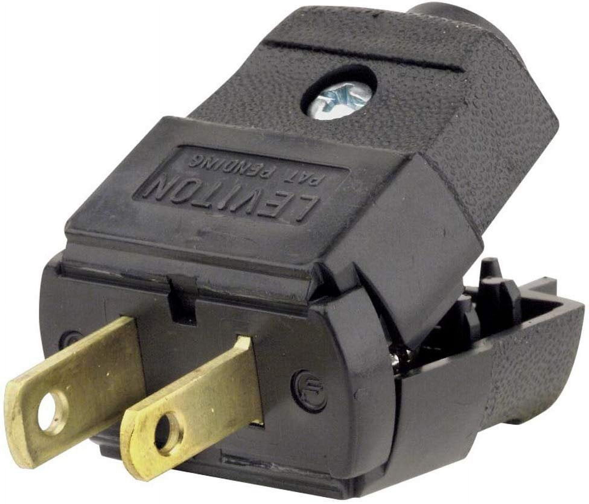 Leviton 101-EP 15-Amp, 125-Volt, Plug, Straight Blade, Residential ...