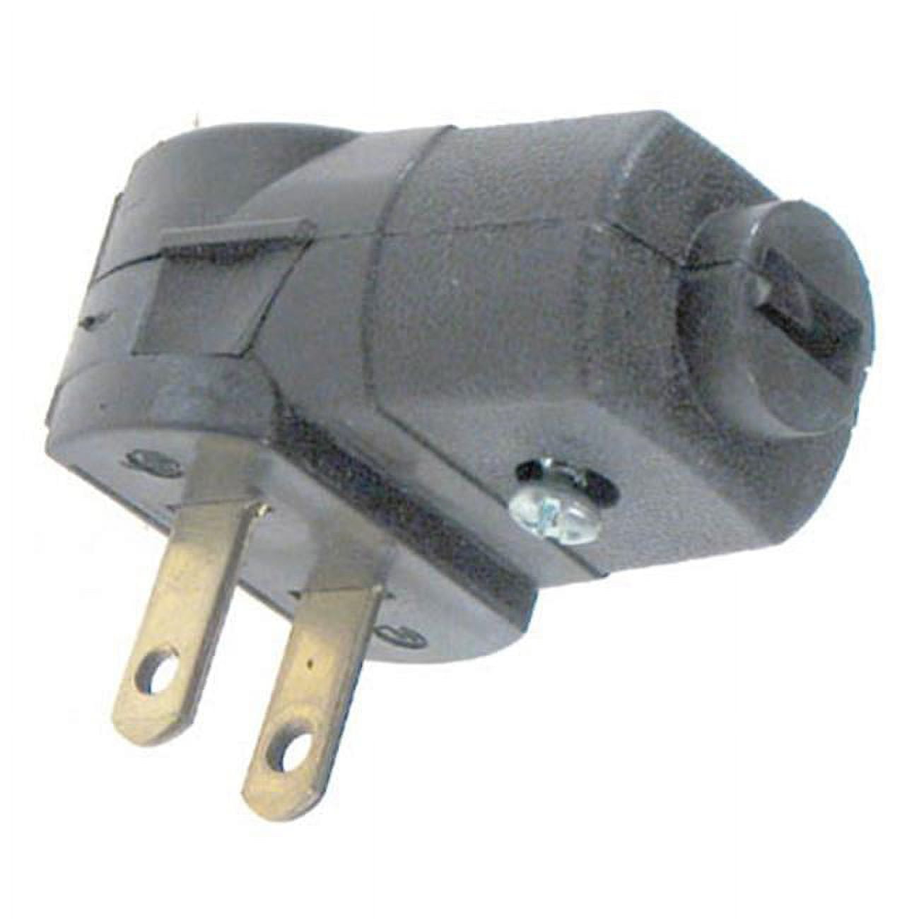 Leviton 101AN-00E Angle Plug 15A-125V, Black - Walmart.com