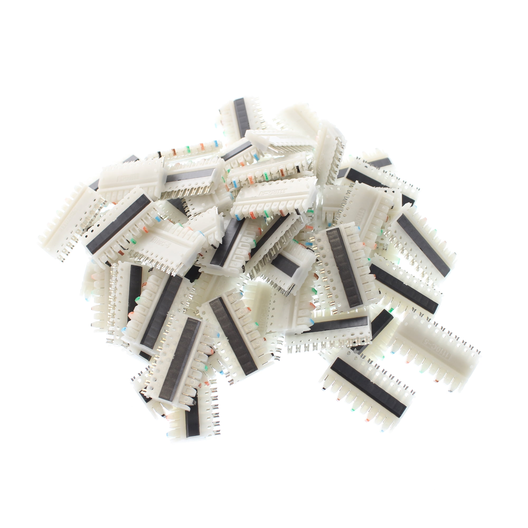 Leviton 1110C-5 110-Type Connecting Blocks, 5-Pair, C5 Block, (50 Pack ...