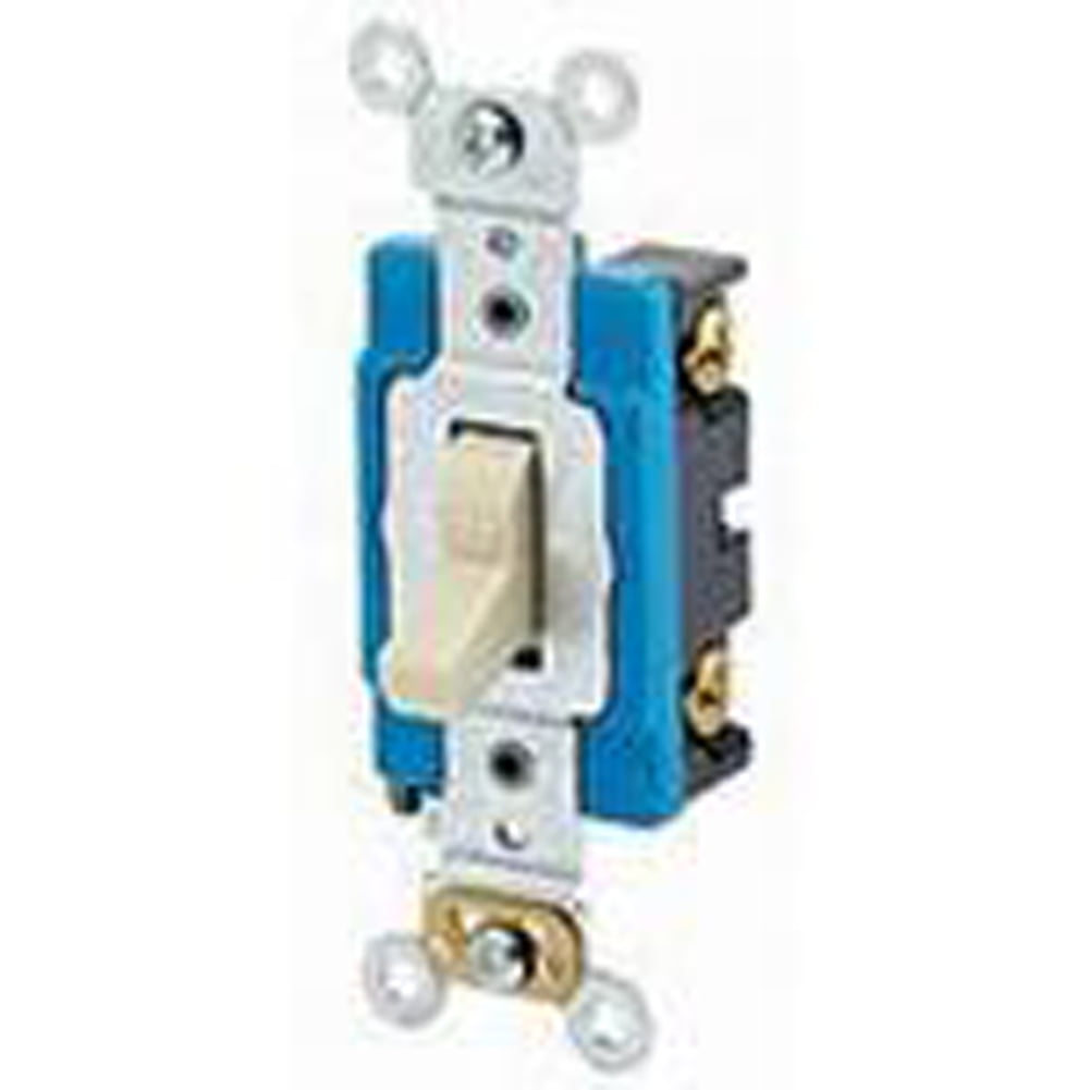 Leviton 1202-2I 15 Amp Double-Pole Toggle Switch Industrial - Ivory ...