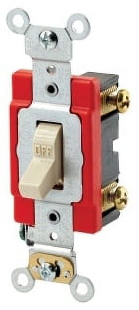 Leviton 1221-2I 20A 120/277V Toggle Single-Pole AC Quiet Switch Spec ...