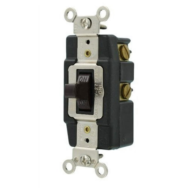 Leviton 1287 Brown Single Pole Double Throw Maintained Toggle Switch ...