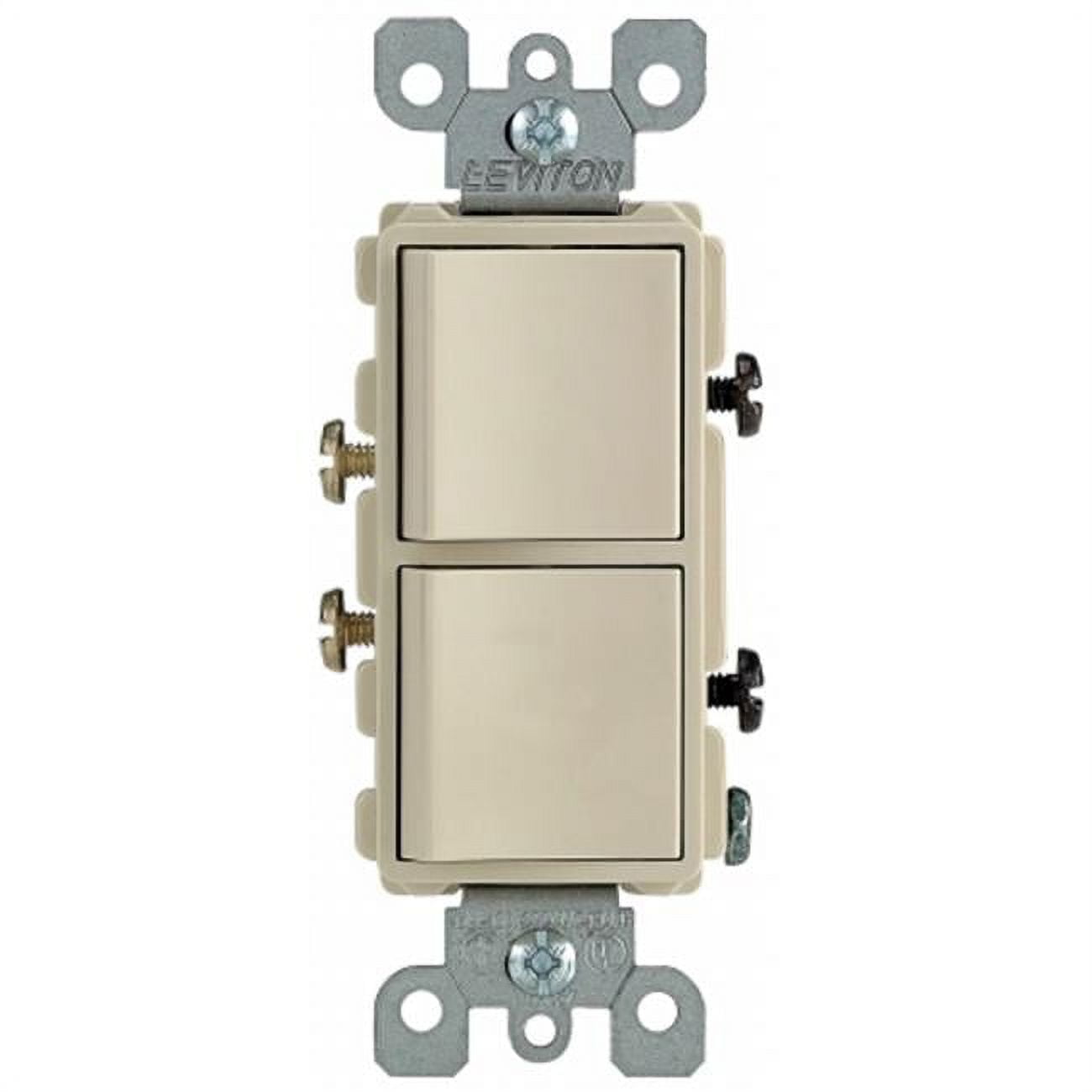 Leviton 15 Amp Ivory Decora Dual Switch R51-05634-0IS - Walmart.com