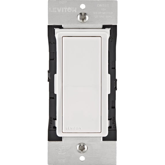 Leviton DN15S-1BW Decora Smart No-Neutral 15-Amp Switch, requires MLWSB ...