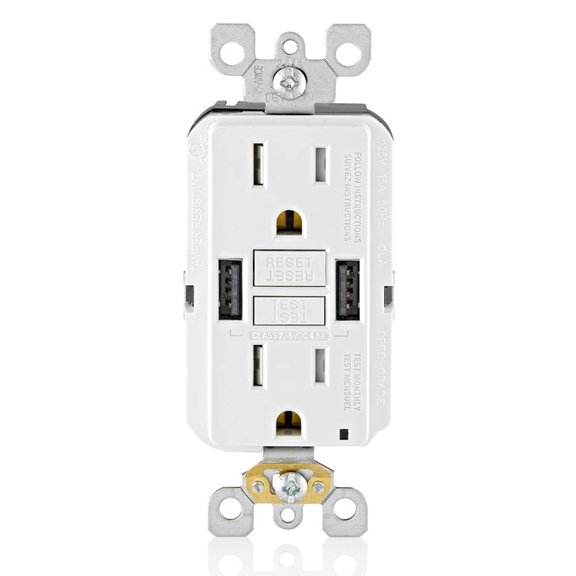 Gfci Outlet Usb Leviton