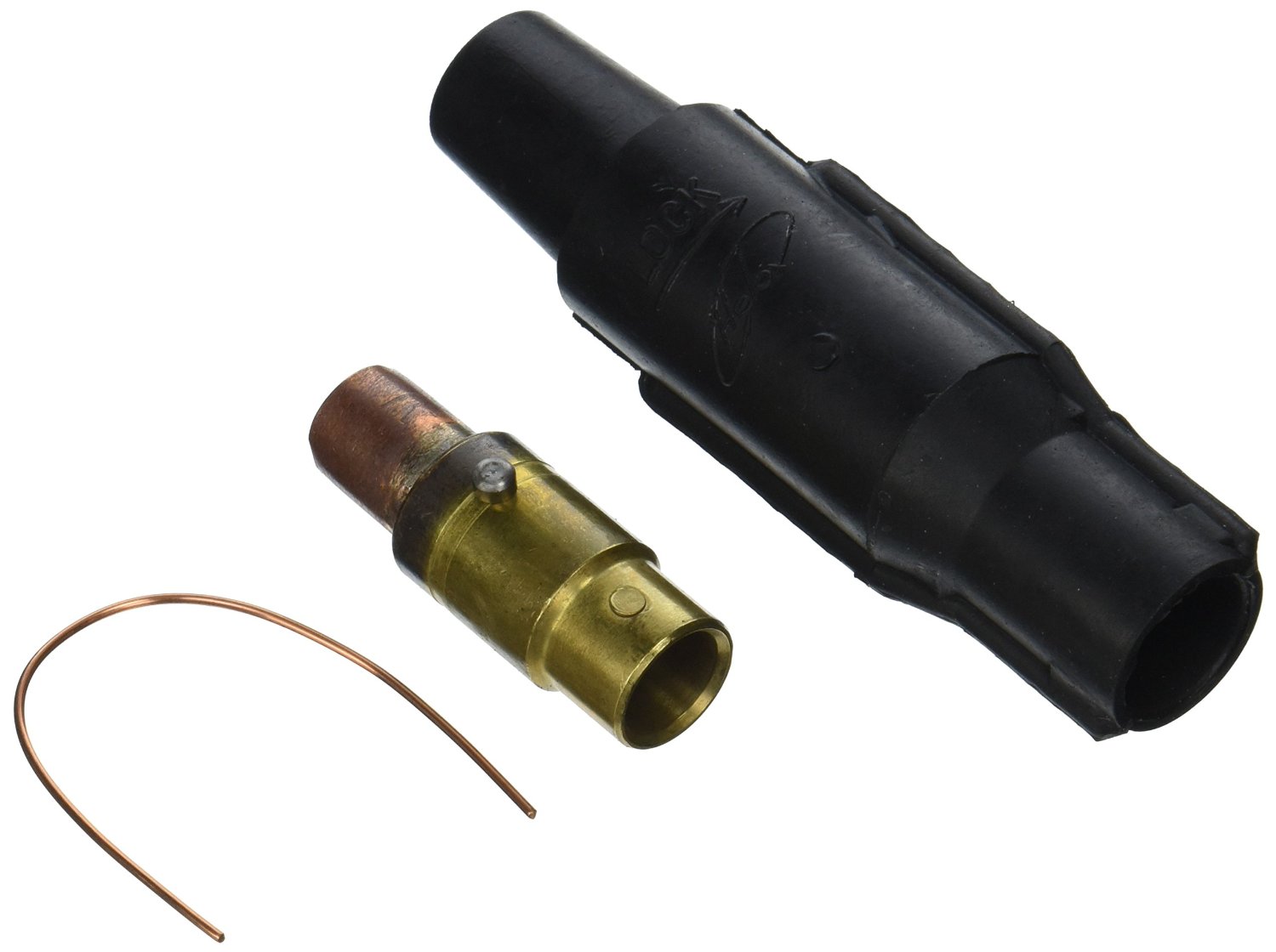 Leviton 16V28-E Black 16 Series Female Vulcanized Crimped Cam-Type Plug ...