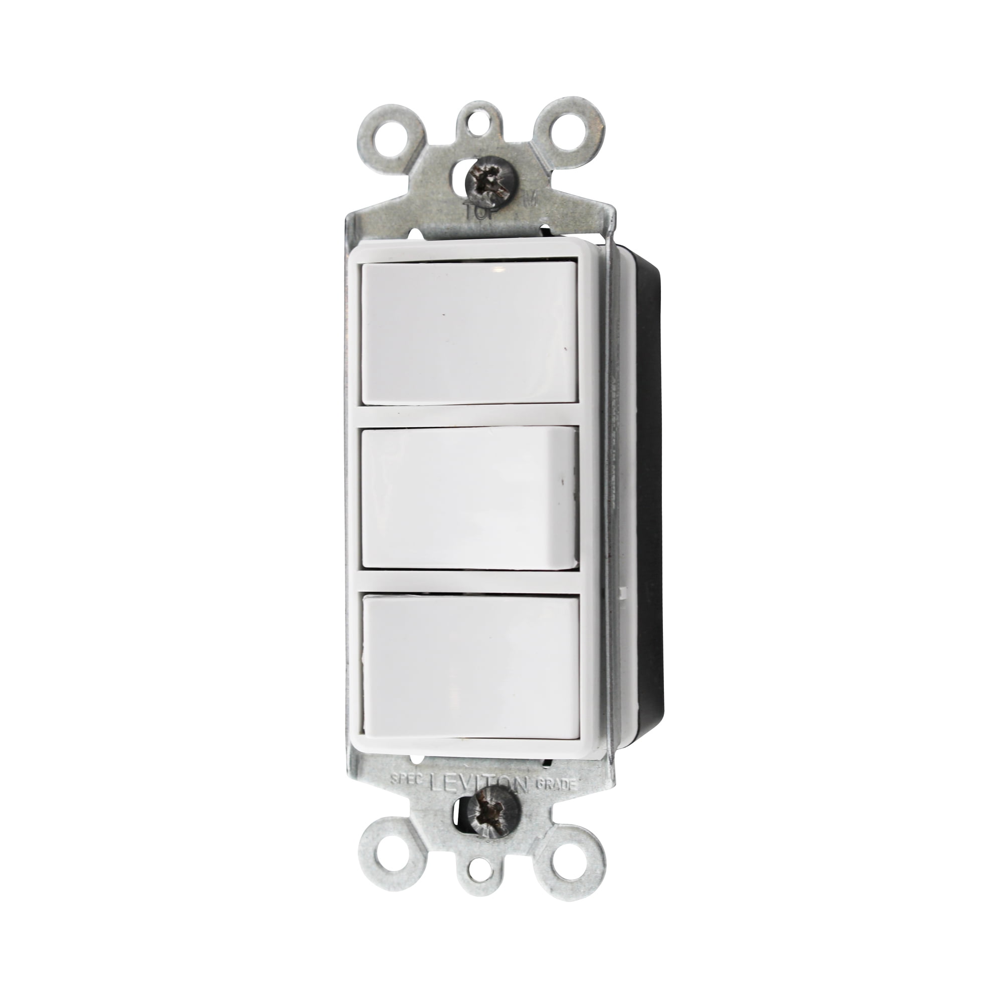 Leviton 1755-W Decora AC Combination Switch, Commercial, 15A 125V, 1P ...