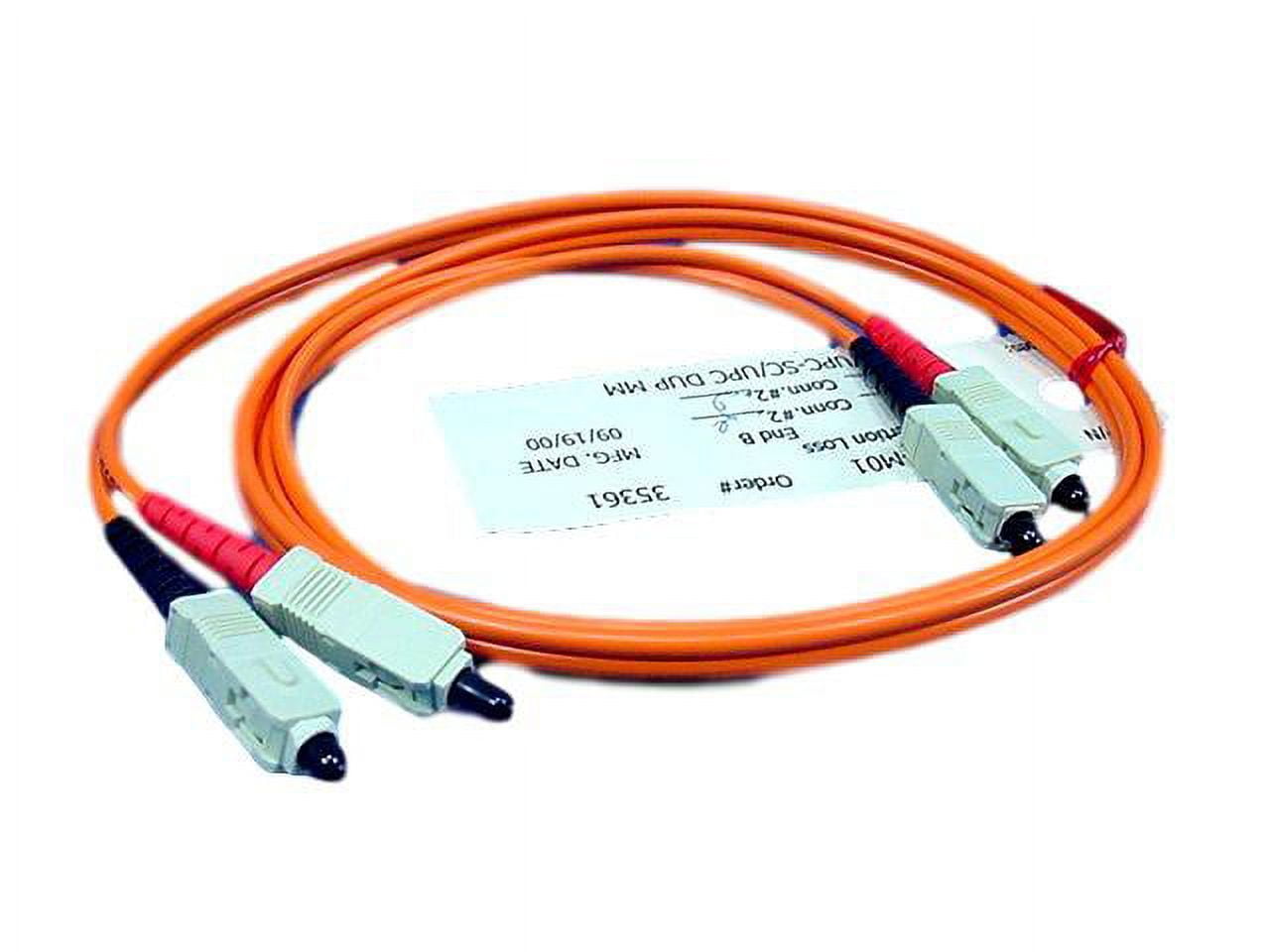 Leviton 1M Fiber Optic Multi-Mode Duplex Patch Cord Cable MM SC-SC 50 ...