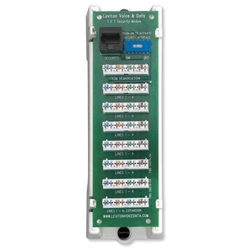 Leviton 1x7 Telephone Security Module (47609-TSV) - Walmart.com