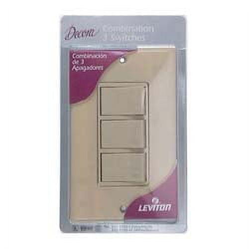 Leviton 831-1755-I Triple Rocker Switch - Walmart.com