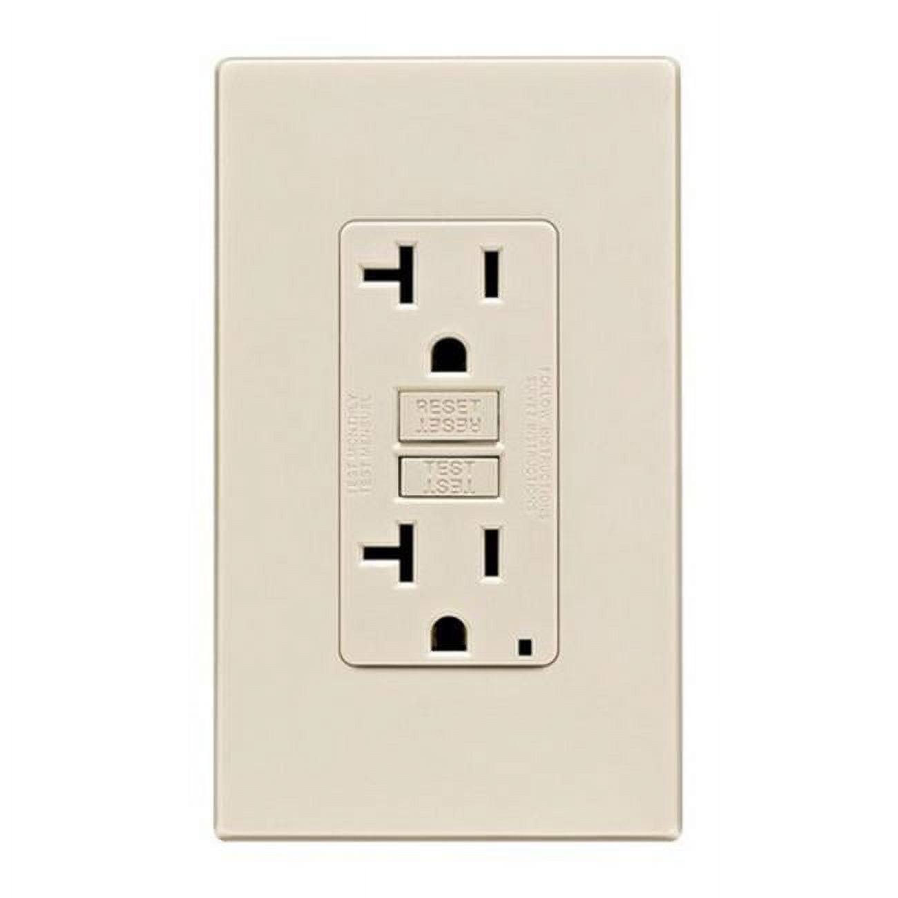 Leviton GFNT2-0PT 20amp 125 V Screwless Wall Plate GFCI Receptable ...