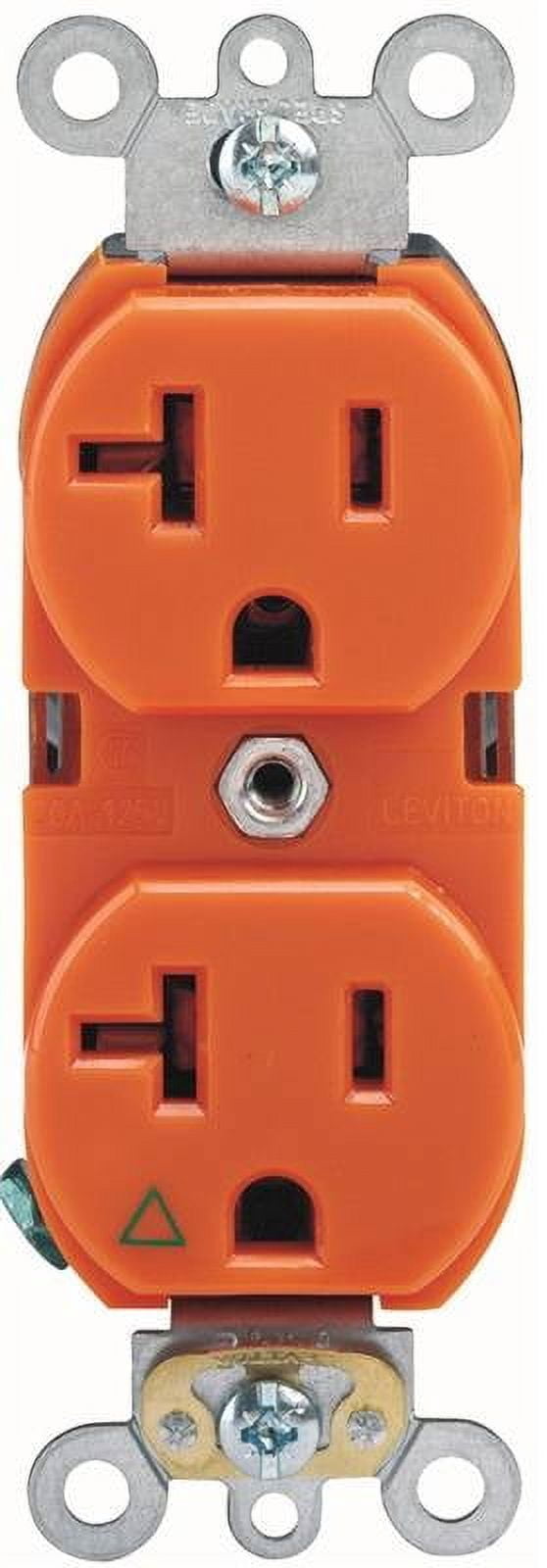 Leviton 5362-Ig 2 Amps 125 V Duplex Orange Outlet 5-2R - Walmart.com