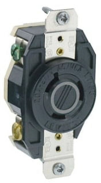 Leviton 2330 NEMA L7-20R Single Locking Receptacle 20A, 277V, 2P, 3W ...