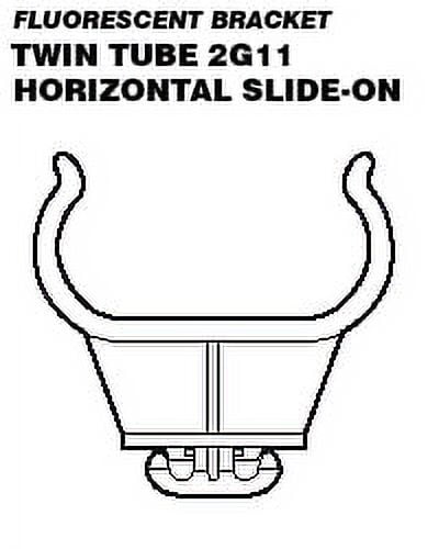Leviton 23452-A CFL Lamp Support Clip 4-Pin 2G11 Base 18W-55W Slide-On ...