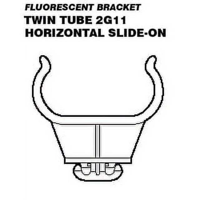 Leviton 23452-A CFL Lamp Support Clip 4-Pin 2G11 Base 18W-55W Slide-On ...