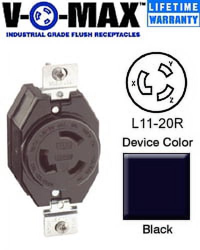 Leviton 279-S00 Single-Flush Range Receptacle - Walmart.com