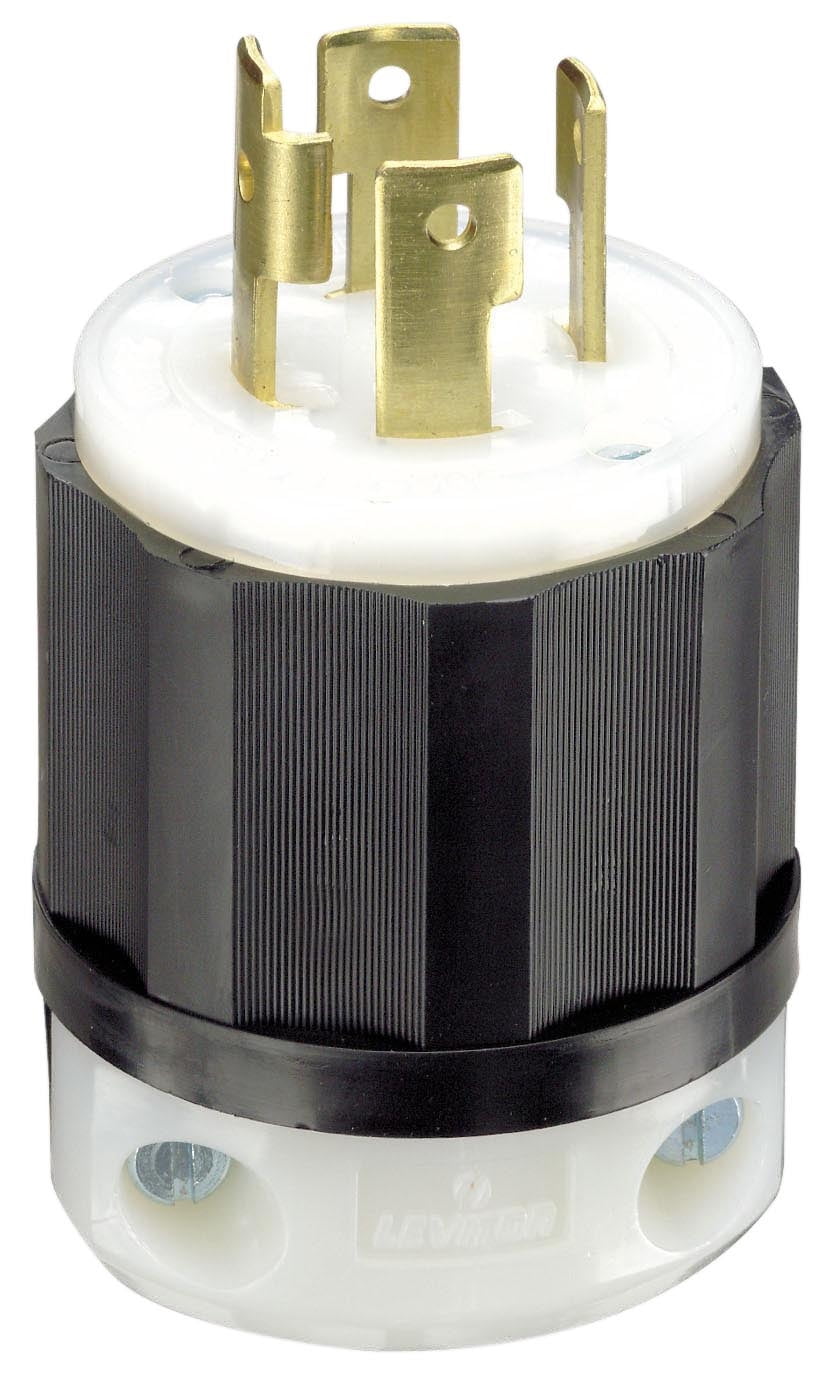 Leviton 061-2711 30 Amp 4W, 3P NEMA L14-30P Locking Plug - Walmart.com