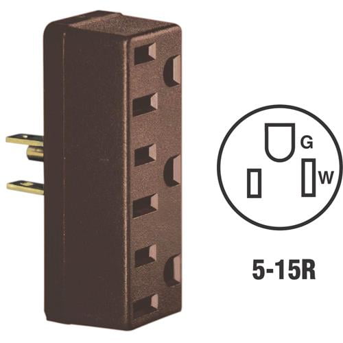 Leviton 3-Prong Multi-Outlet Tap IV GRND TRIPLE, Each - Walmart.com