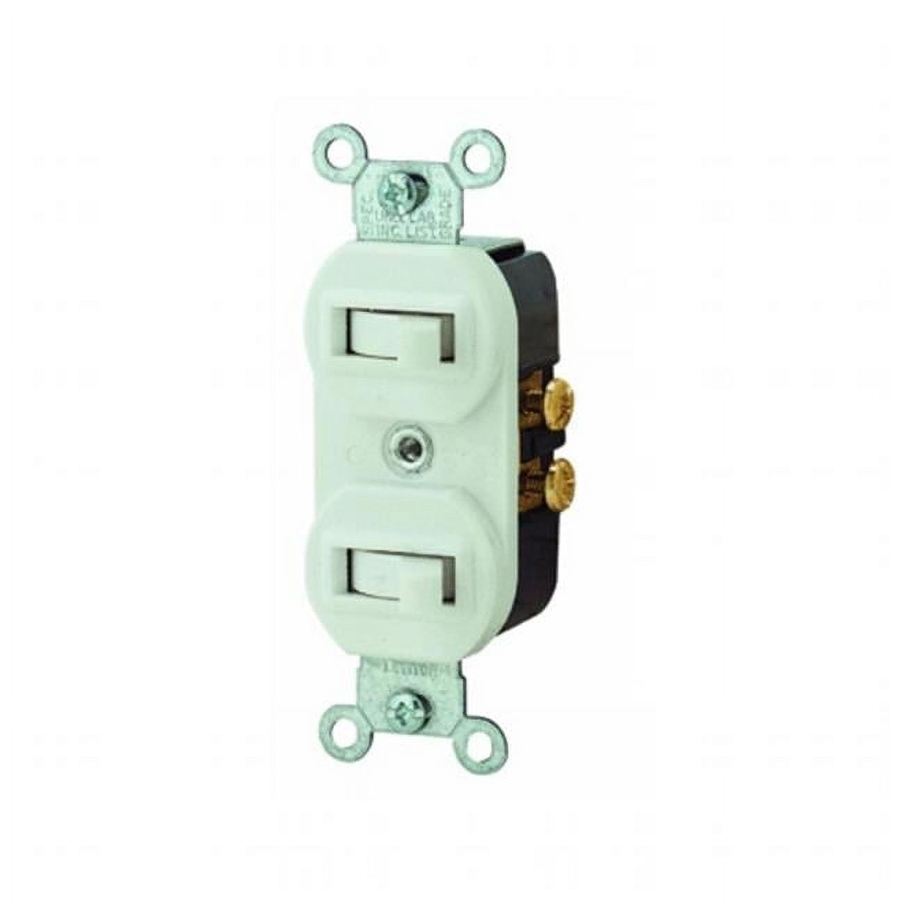 Leviton 3-Way Combinations Switch Single Pole Single Pole 3 Way 15 Amp ...
